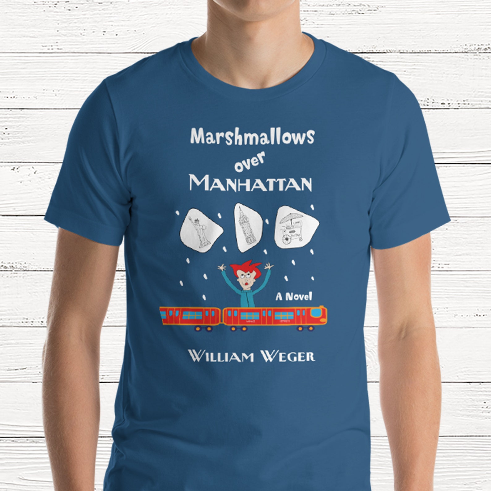 Marshmallows Over Manhattan, Kids Book T-shirt, New York Shirt ...