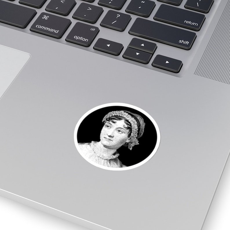 Jane Austen Vinyl Sticker Austen Portrait Classic Books - Etsy