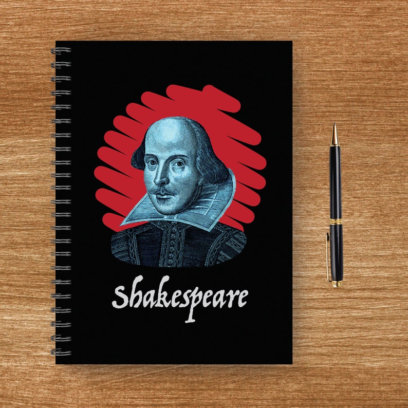 SHAKESPEARE Spiral Notebook Literary Journal Writing - Etsy