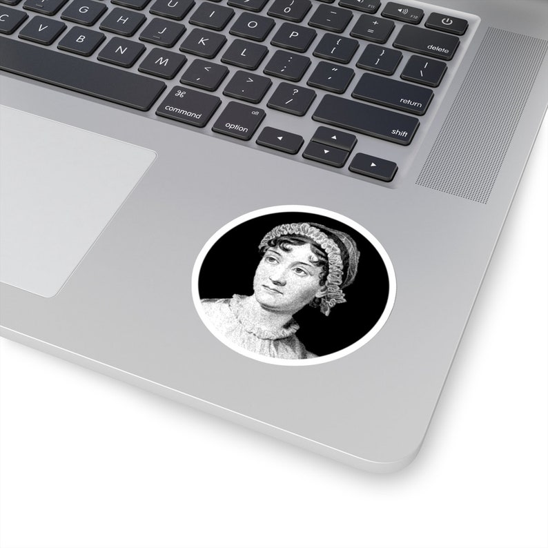 Jane Austen Vinyl Sticker Austen Portrait Classic Books - Etsy