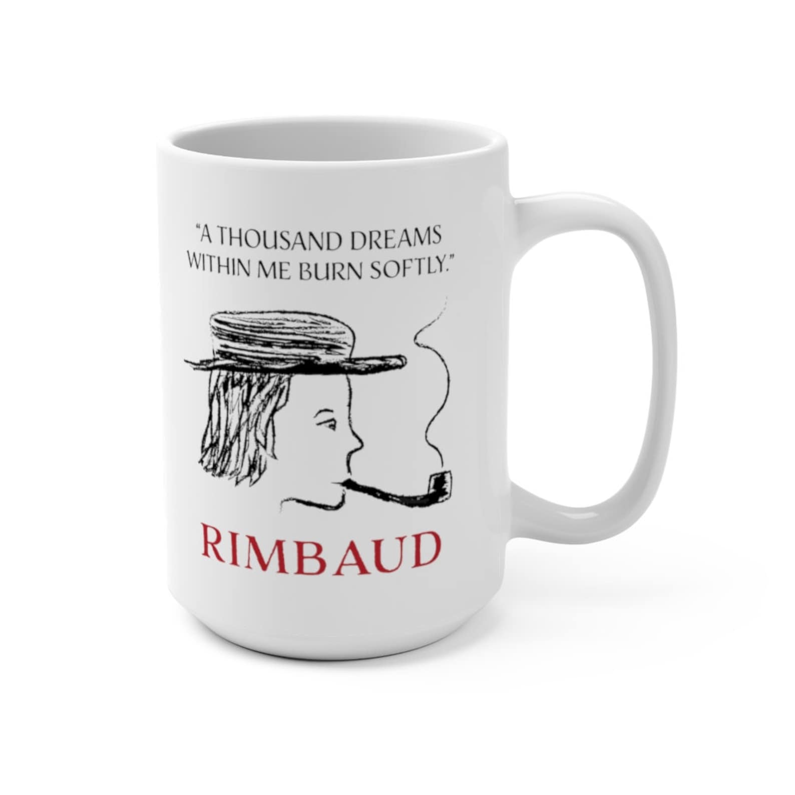 Arthur Rimbaud Mug, Poet, Rimbaud Coffee Mug, Literary Gift, Classic ...