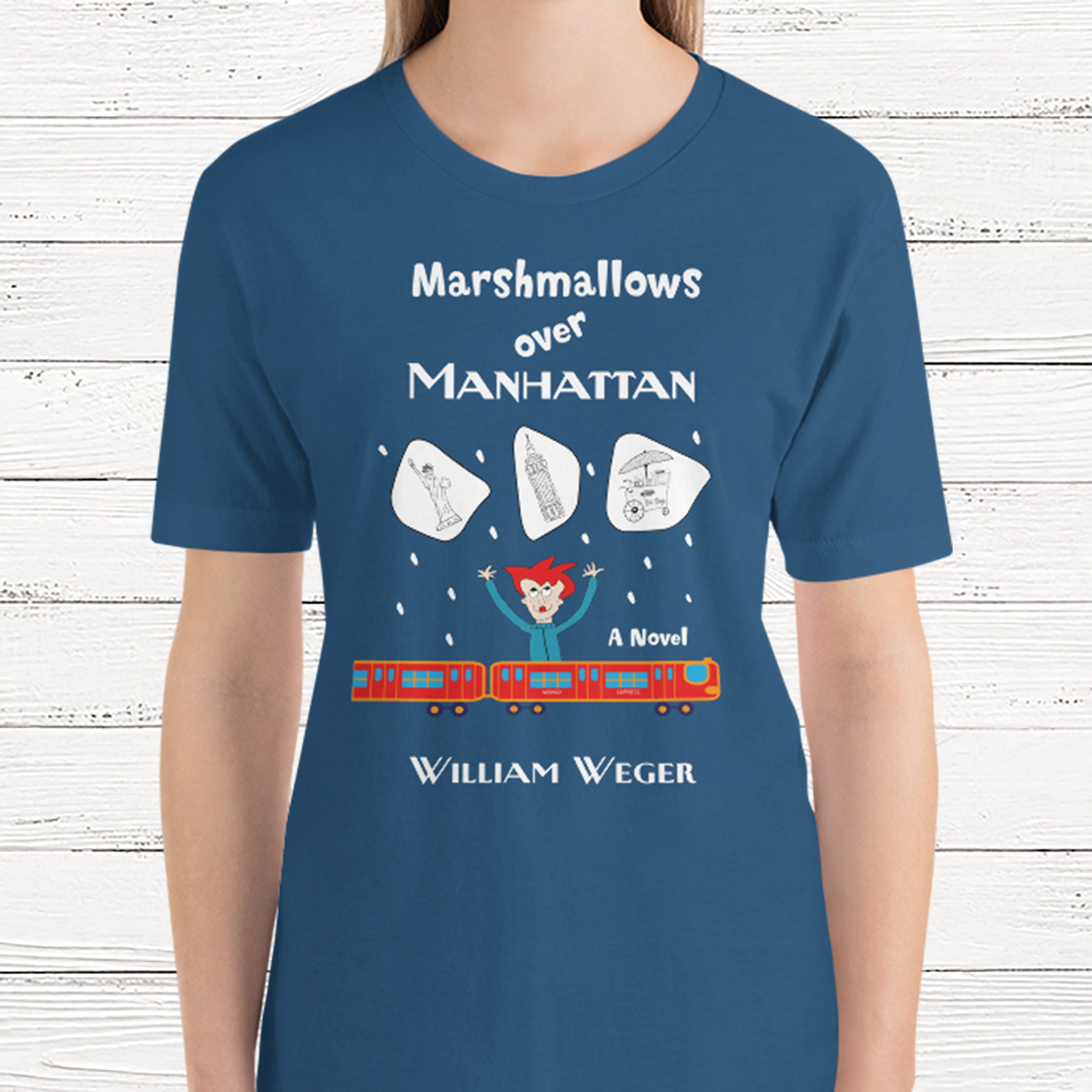 Marshmallows Over Manhattan, Kids Book T-shirt, New York Shirt ...