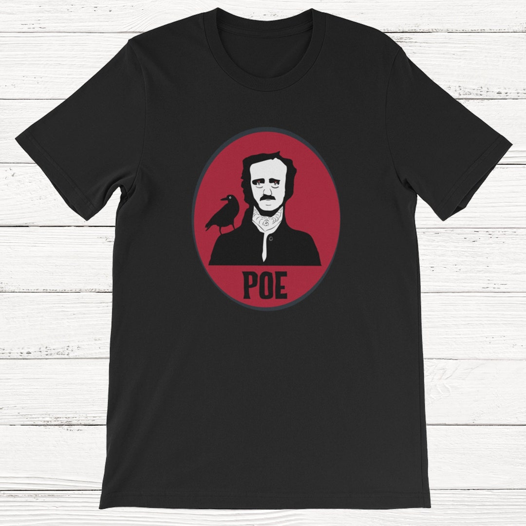 Poe Portrait Short-sleeve Unisex T-shirt, Edgar Allan Poe T-shirt, Poe ...