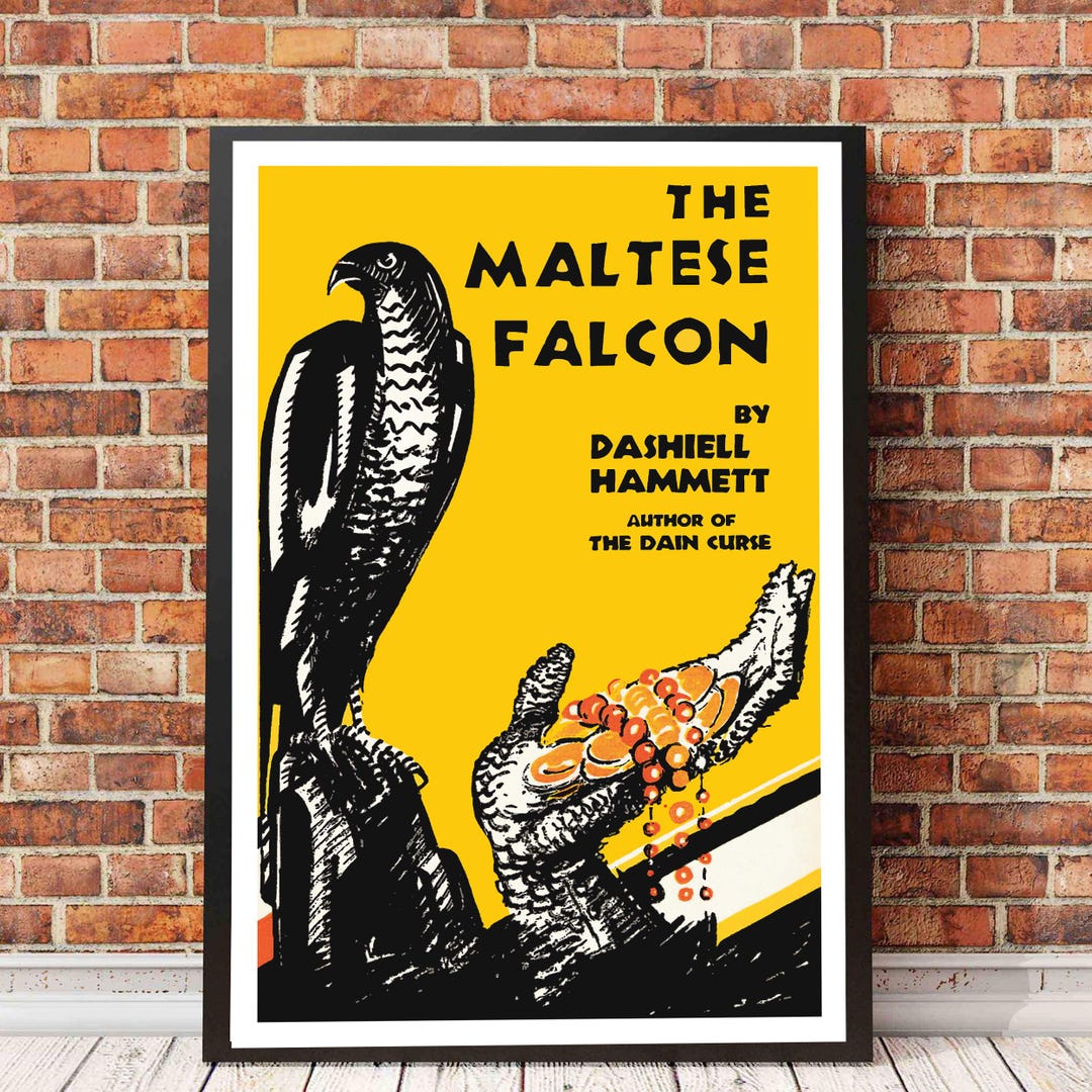 The Maltese Falcon Poster | Dashiell Hammett | First Edition | Classic ...