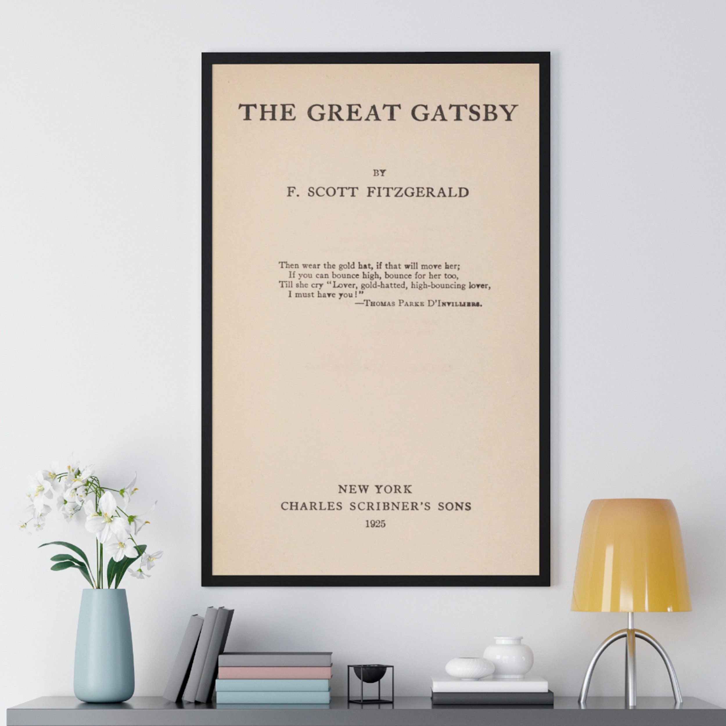 The Great Gatsby F. Scott Fitzgerald Fine Art Print - Etsy