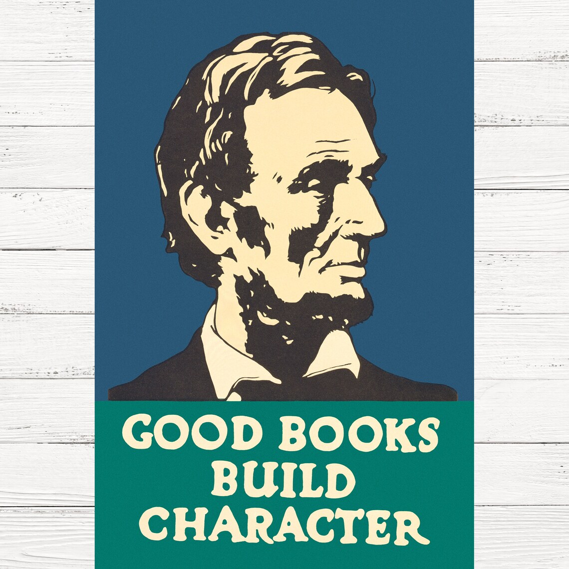 Abraham Lincoln Poster Book Posters Reading Poster Literary - Etsy