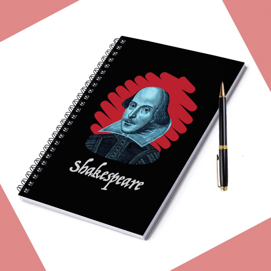 SHAKESPEARE Spiral Notebook, Literary Journal, Writing Journal, Classic ...