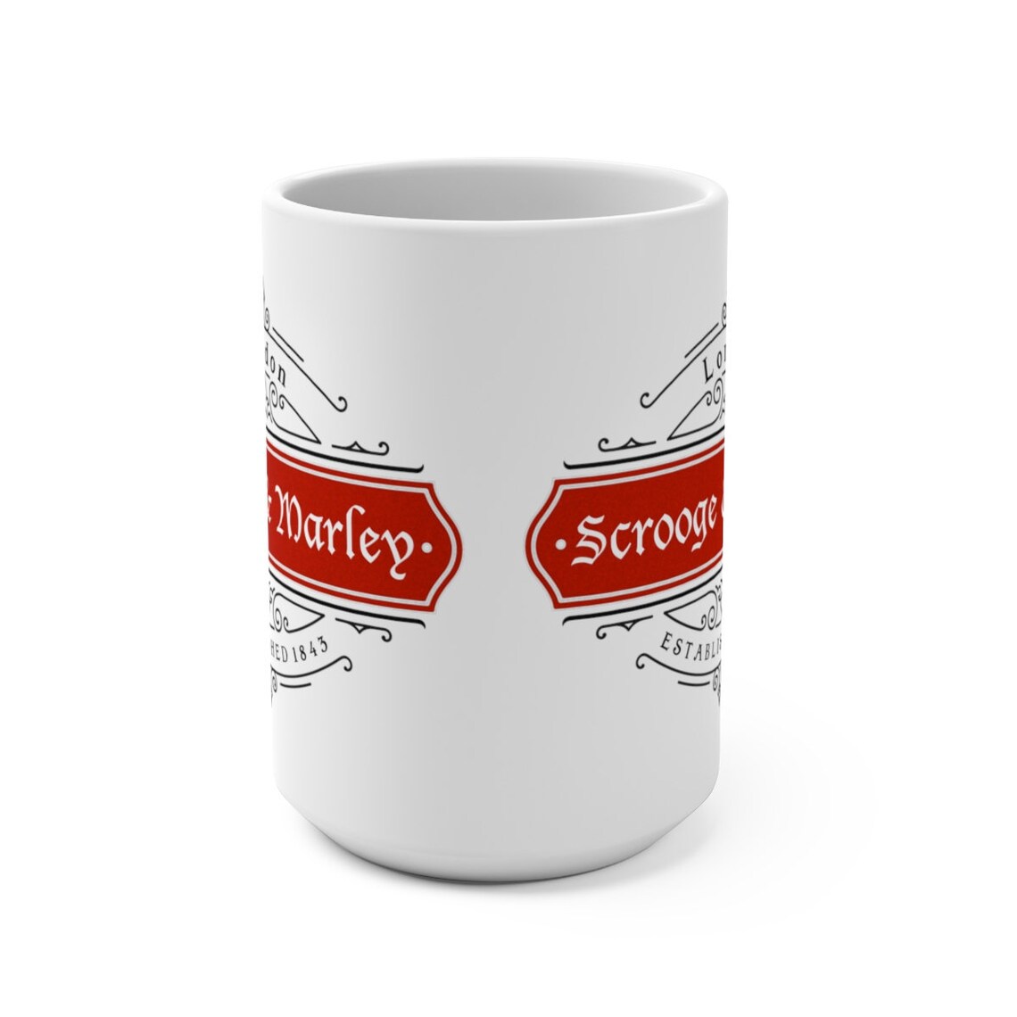 Scrooge & Marley Mug, A Christmas Carol, Charles Dickens, Christmas Mug ...
