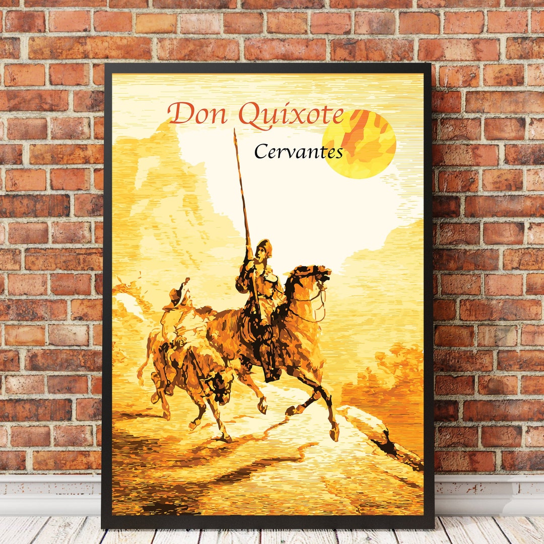 Don Quixote Poster, Cervantes, Classic Books, Spanish Authors ...
