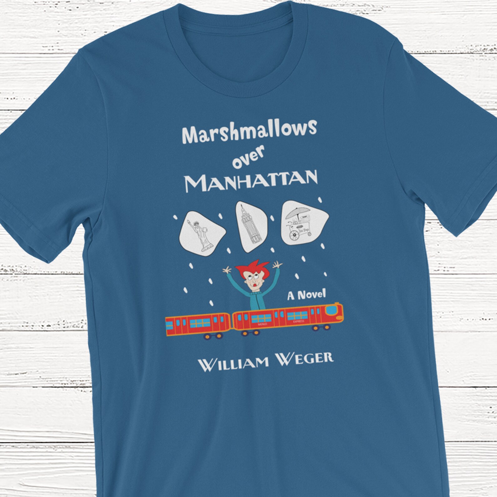 Marshmallows Over Manhattan, Kids Book T-shirt, New York Shirt ...