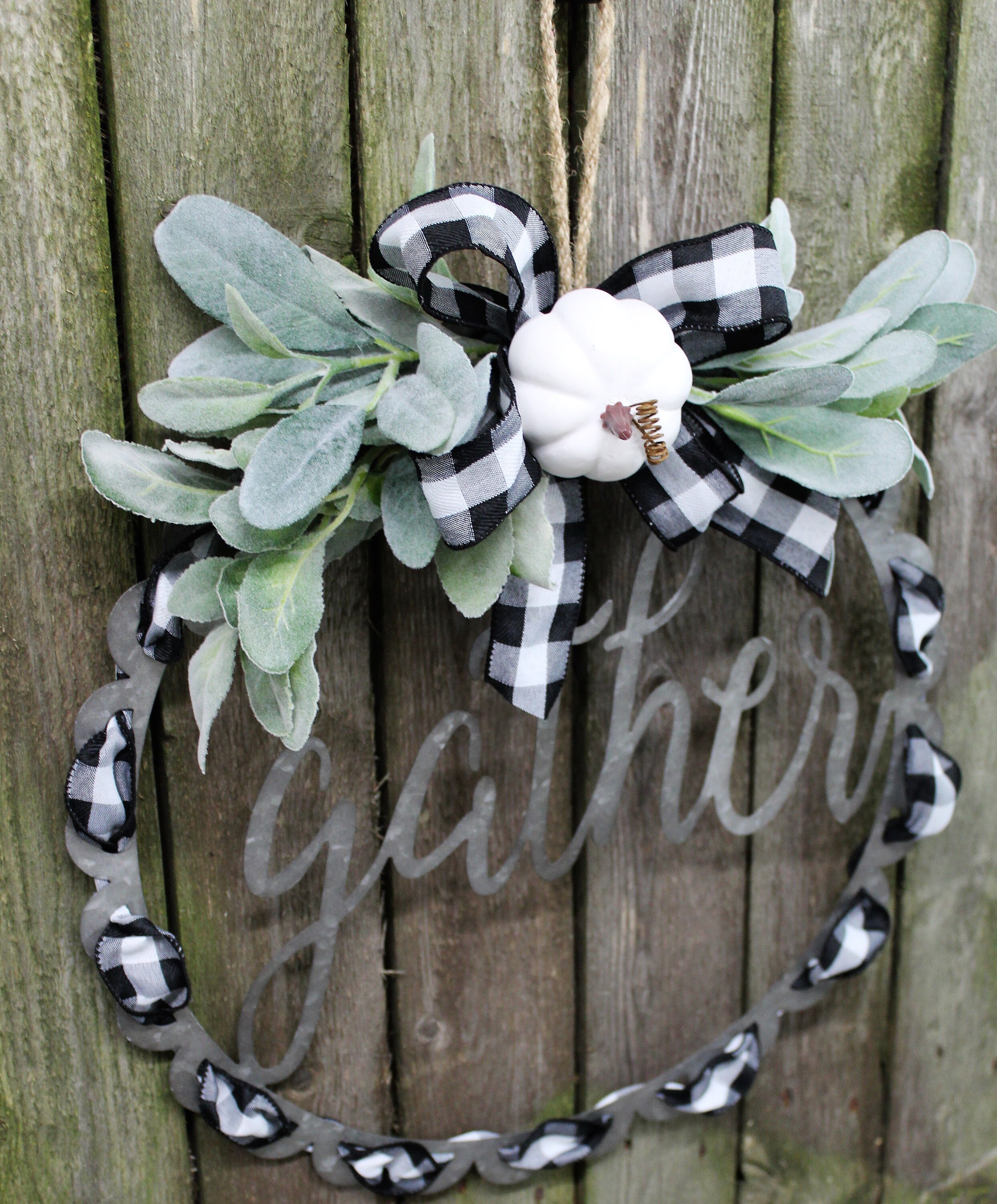 Fall Farm House Wreath, Fall Door Hanger, Fall Front Door, Farmhouse ...