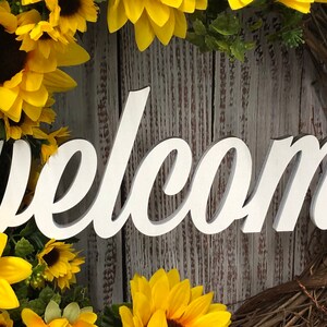 Sunflower Wreath for Front Door, Fall Front Door, Country Fall Wreath ...