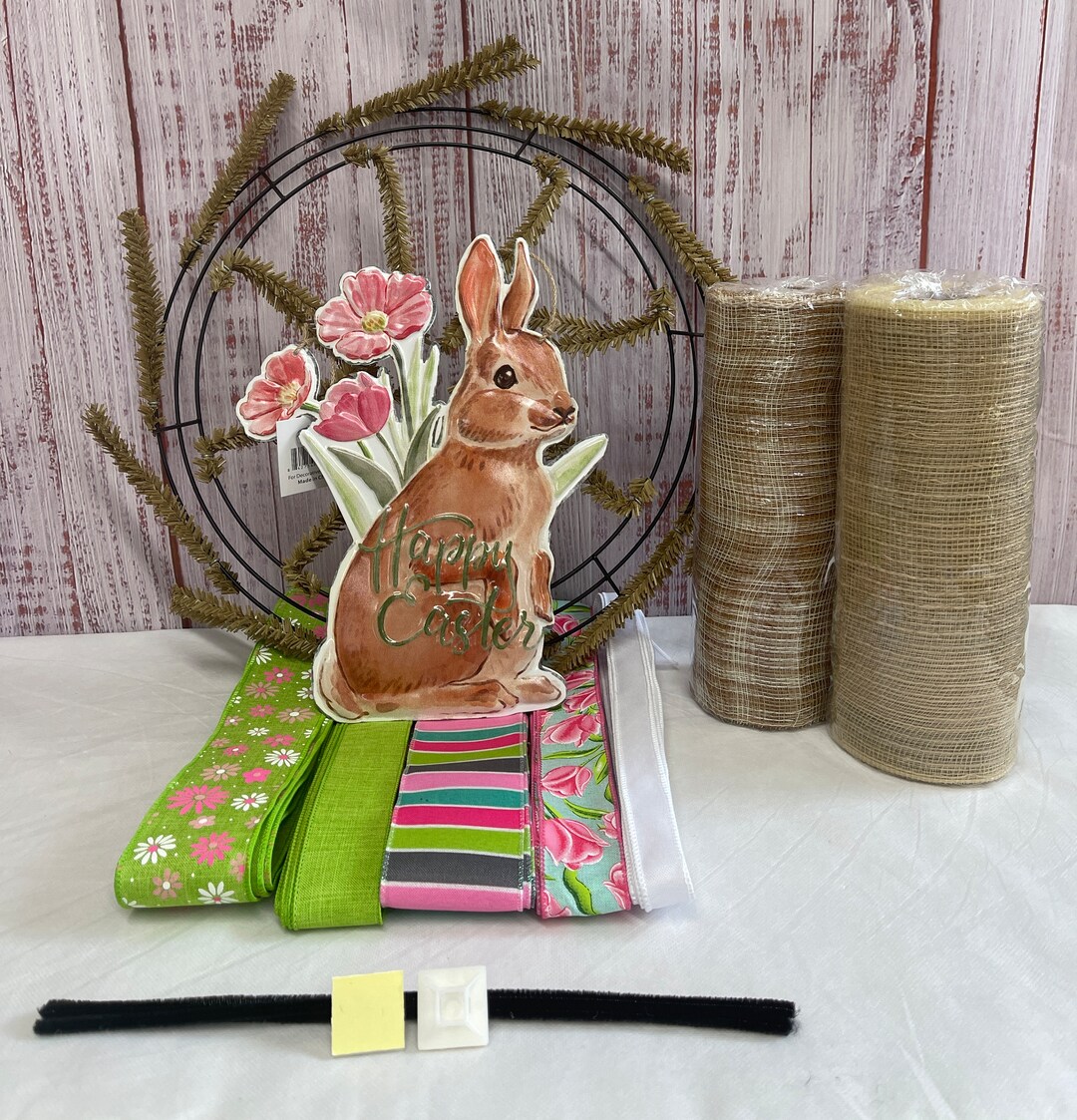 Easter Wreath Kit, DIY Wreath Kit for Easter, Spring Wreath DIY Kit ...