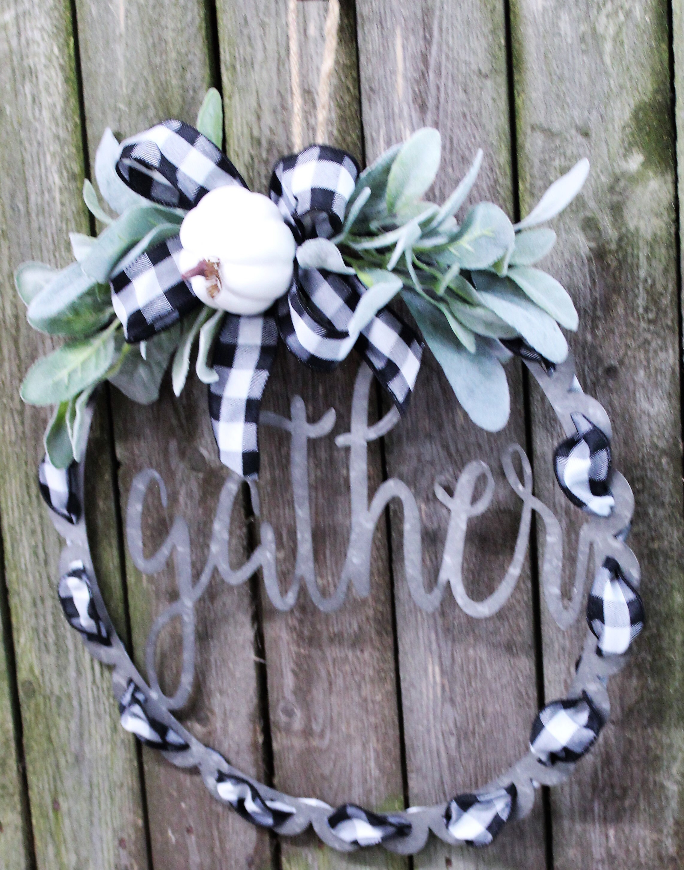 Fall Farm House Wreath, Fall Door Hanger, Fall Front Door, Farmhouse ...