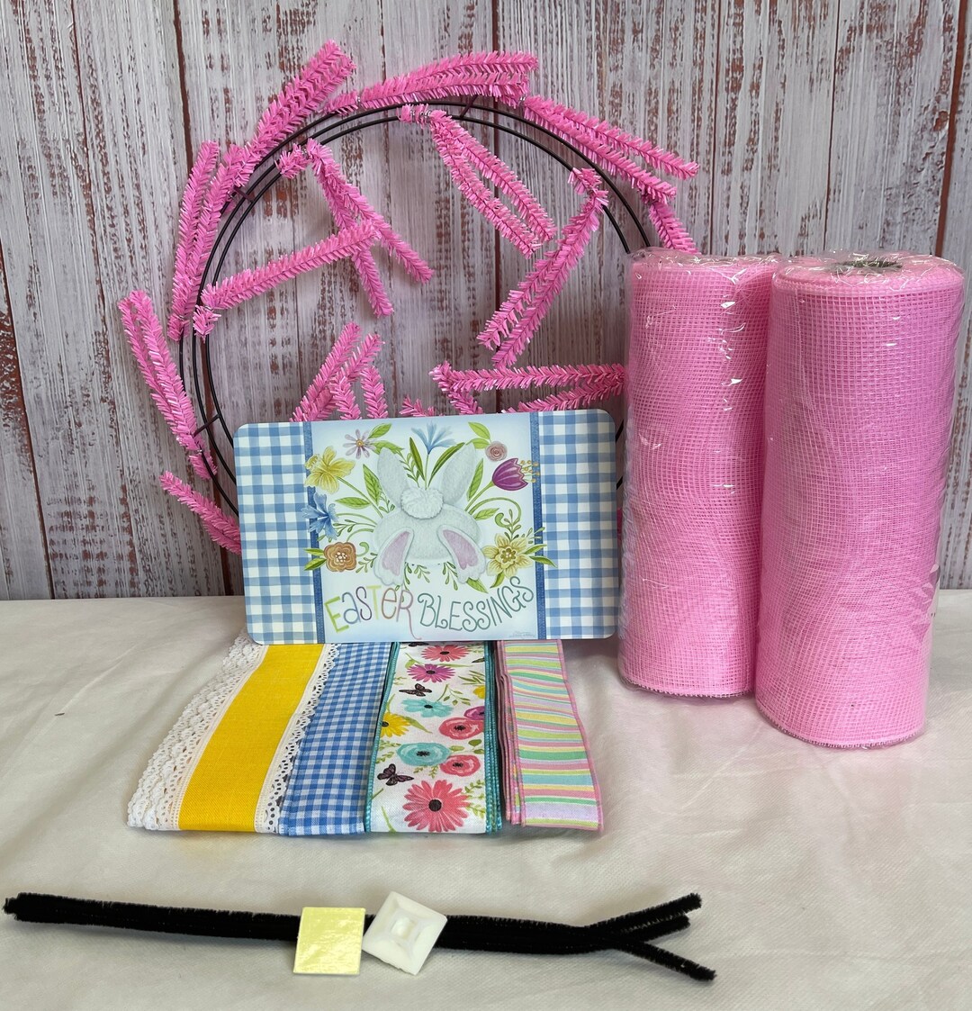 Easter Wreath Kit for Door, Diy Wreath Kit for Easter, Spring Wreath ...