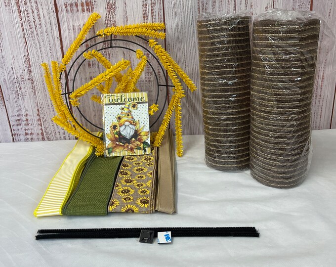 Fall Wreath Kit for Door, Welcome Wreath Kit, Fall DIY Wreath Kit ...