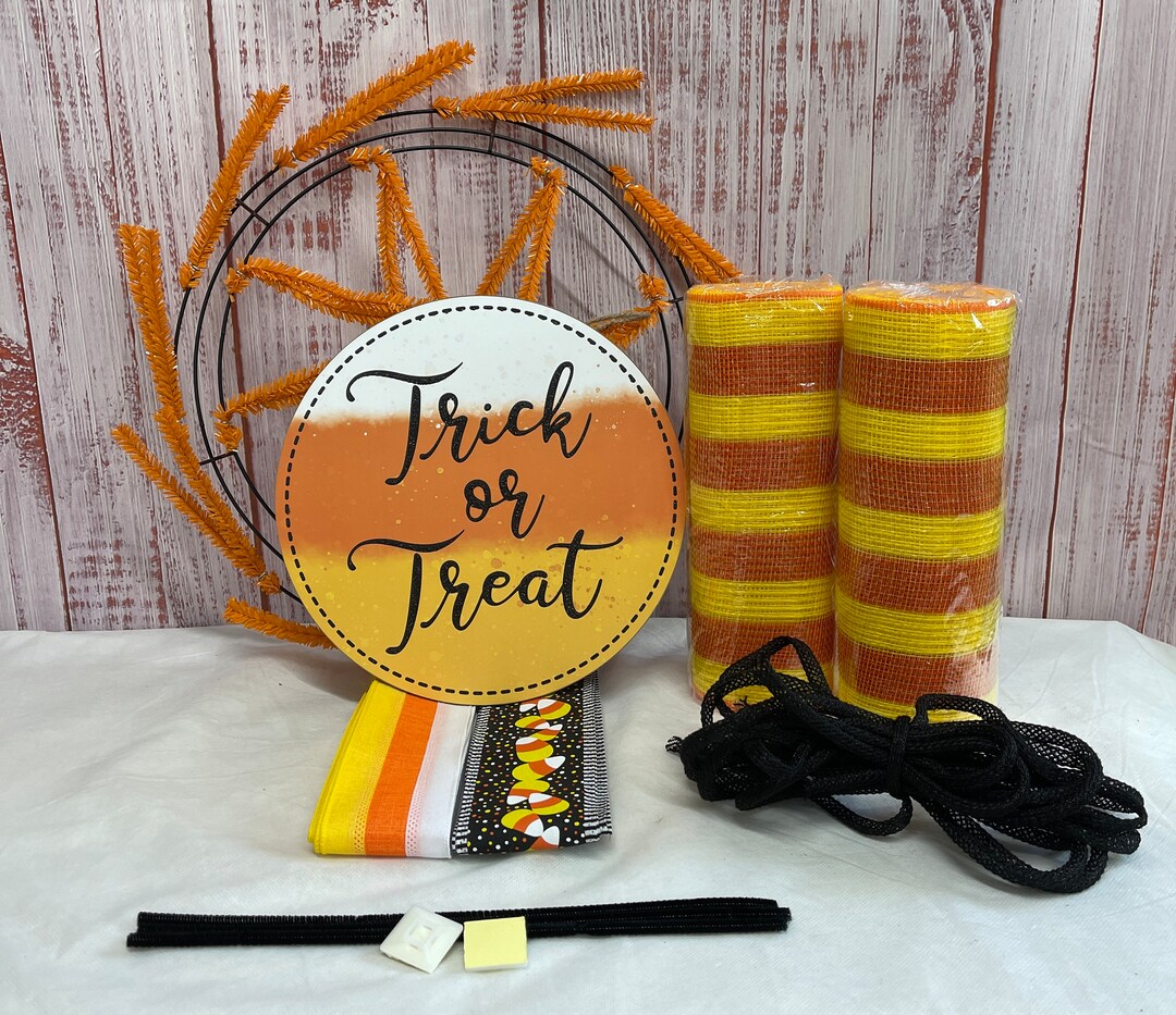 Halloween Wreath Kit Wreath Kit for Halloween DIY Halloween - Etsy