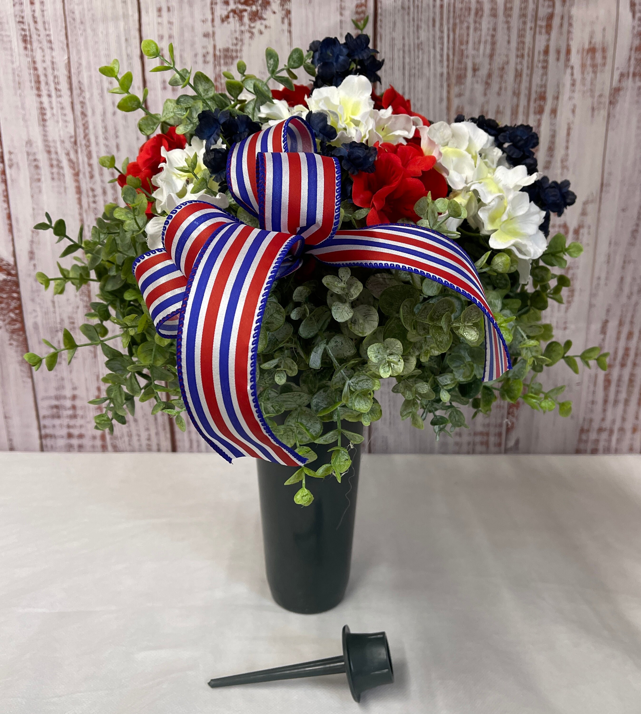 Memorial Day Cemetery Vase Floral Cemetery Cemetery | Etsy