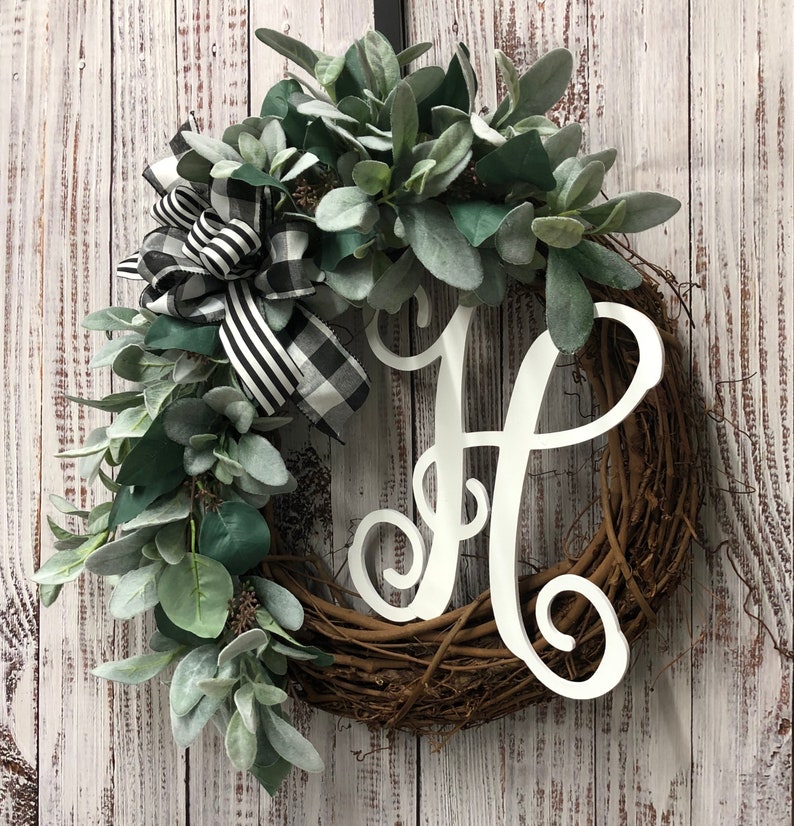 Farm House Wreath Country Front Door Everyday Door Decor - Etsy