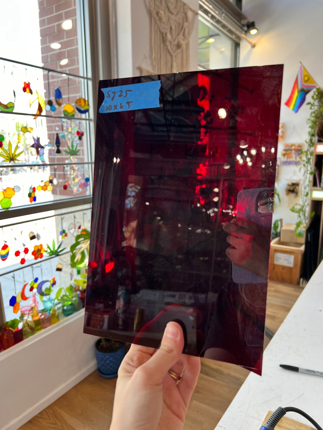 Red Mouth Blown St Just Flash Glass - Etsy