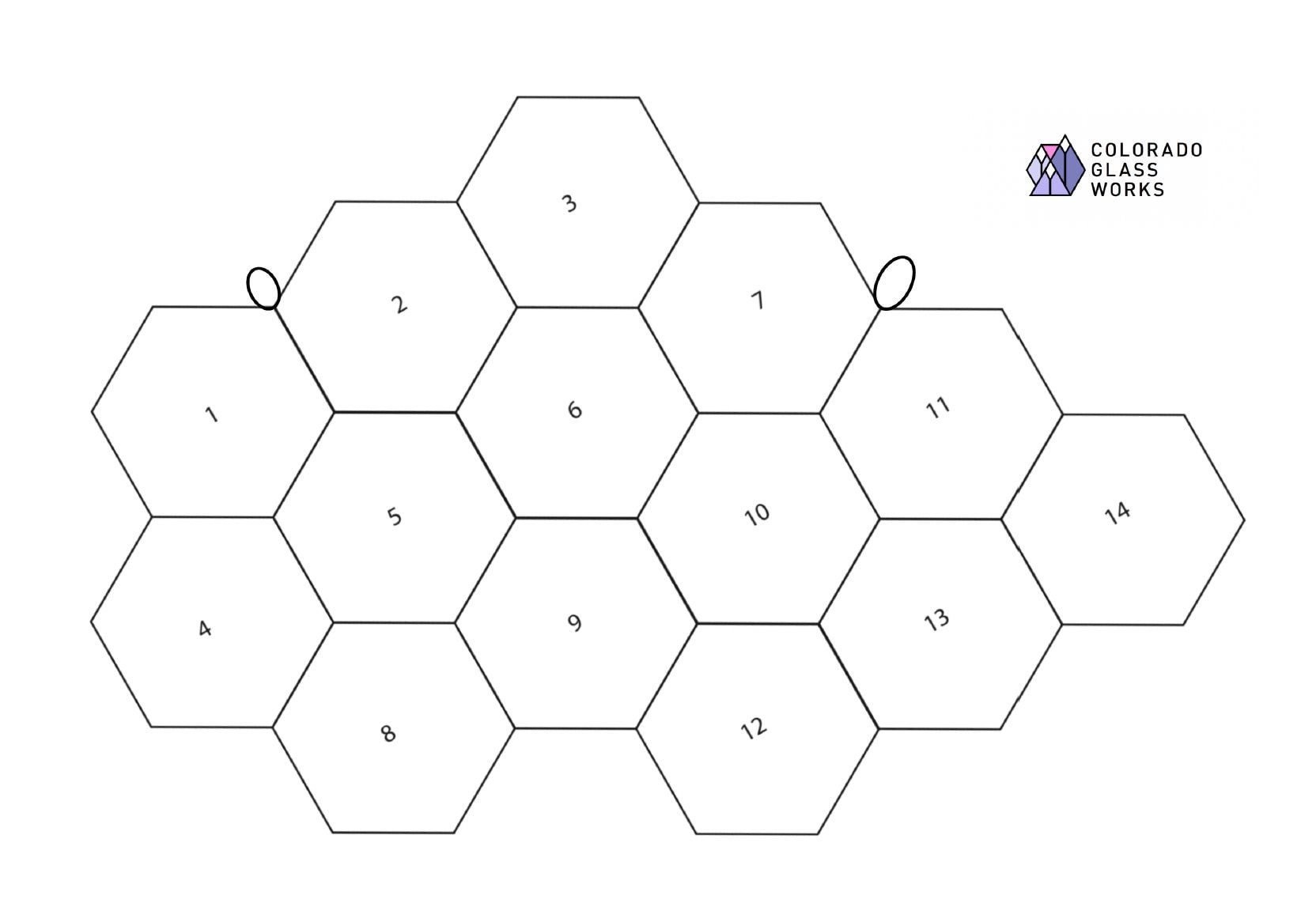 Digital Stained Glass Pattern for Download - Honeycomb - Etsy