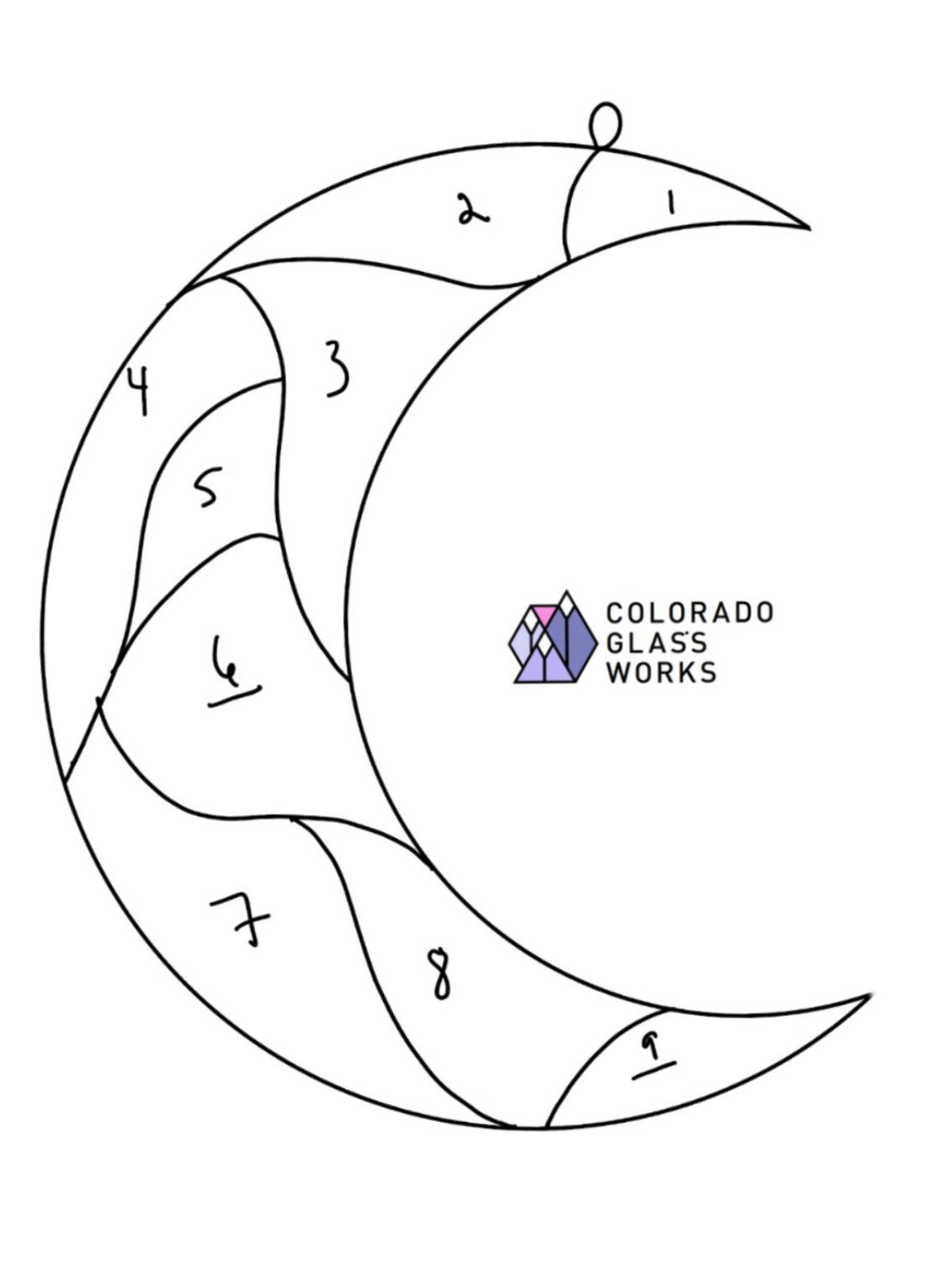 Digital Stained Glass Pattern for Download - Moon - Etsy Digital Stained Glass Pattern for Download - Moon - Etsy