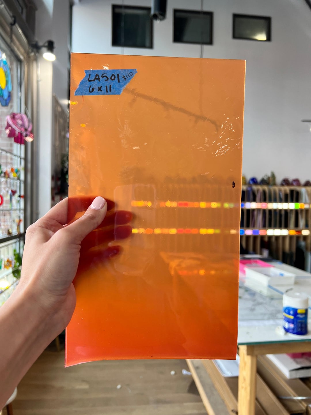 Lamberts 4320O/CL Tomato Red Orange on Clear Flash Glass - Etsy