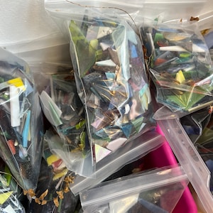 Colorful Stained Glass Scrap Pieces – Ideal for Mosaics, Resin Art ...