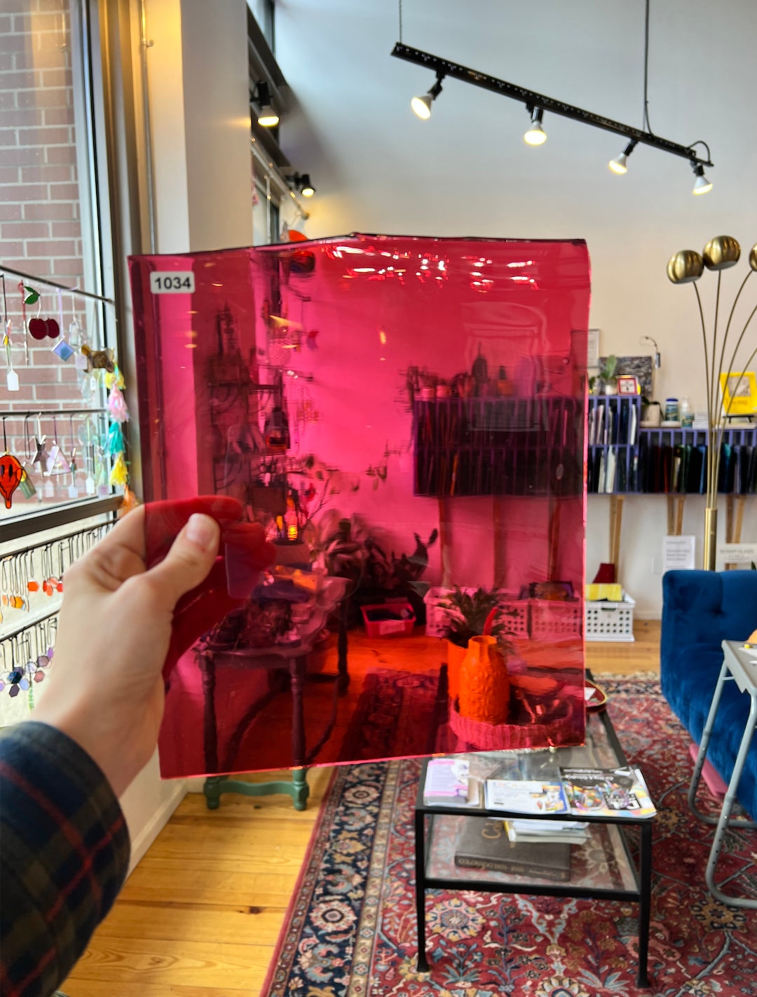 Large Hot Pink Flash Lamberts Stained Glass Sheet - Etsy