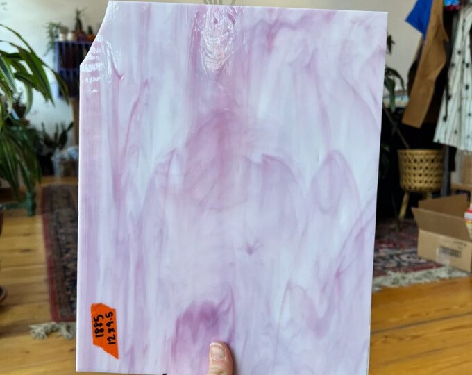 Large Vintage Pink Spectrum Sheet Glass - Etsy