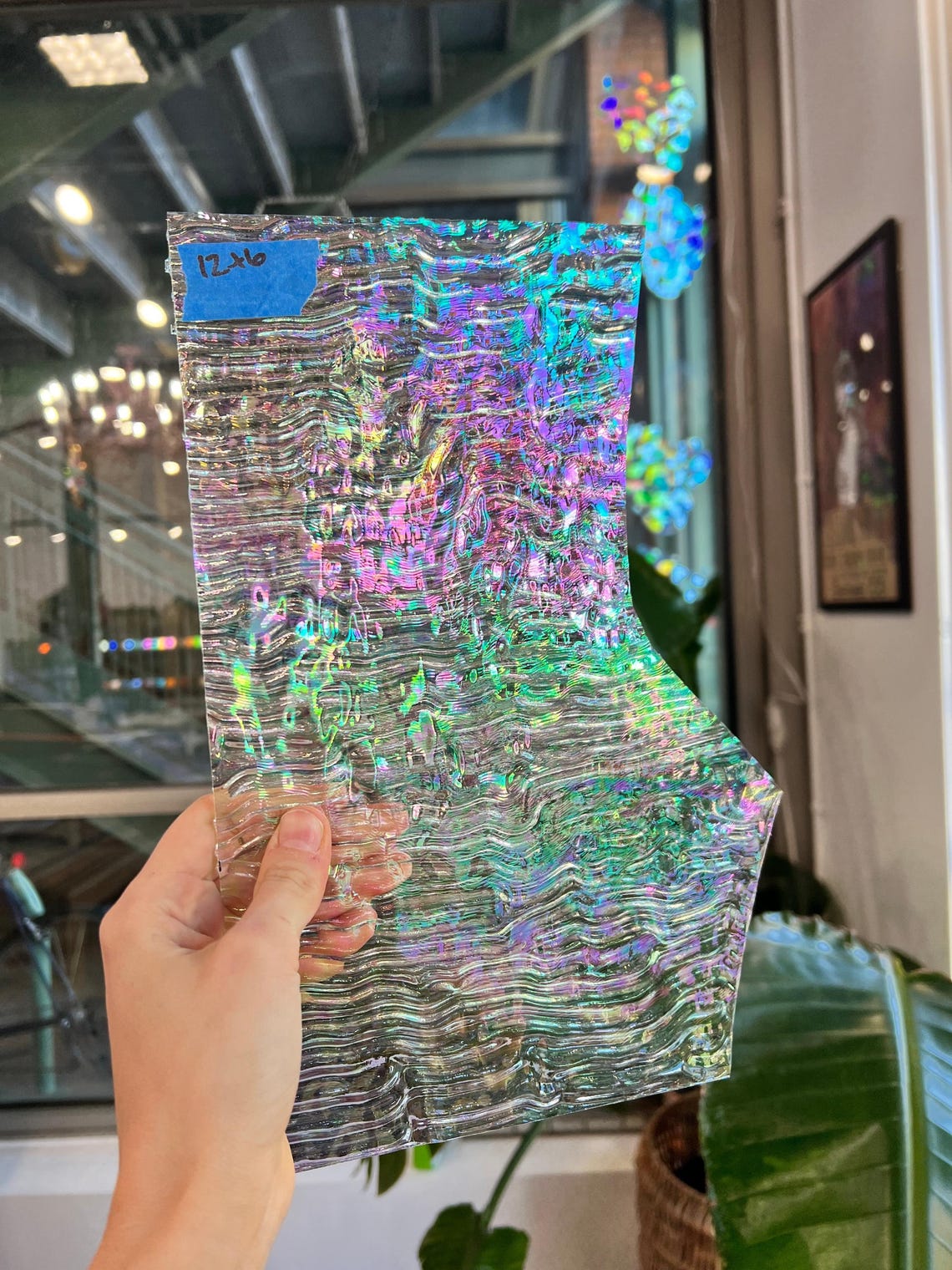 Vintage Spectrum Clear Ripple Iridescent - Etsy