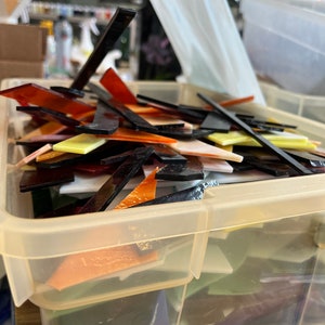 Colorful Stained Glass Scrap Pieces – Ideal for Mosaics, Resin Art ...