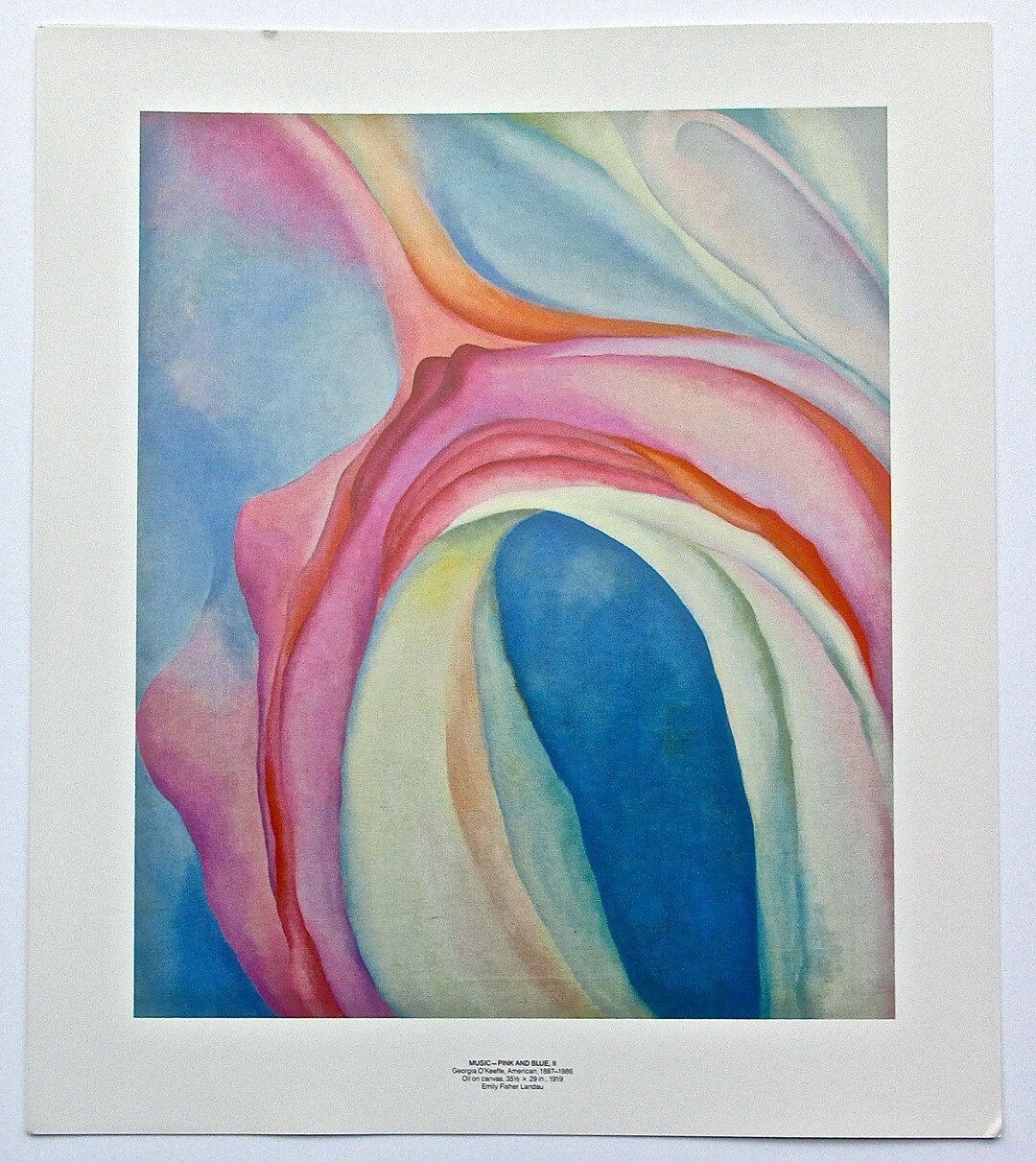 Georgia O'keeffe Music-pink and Blue II 16x13.75 Vivid - Etsy