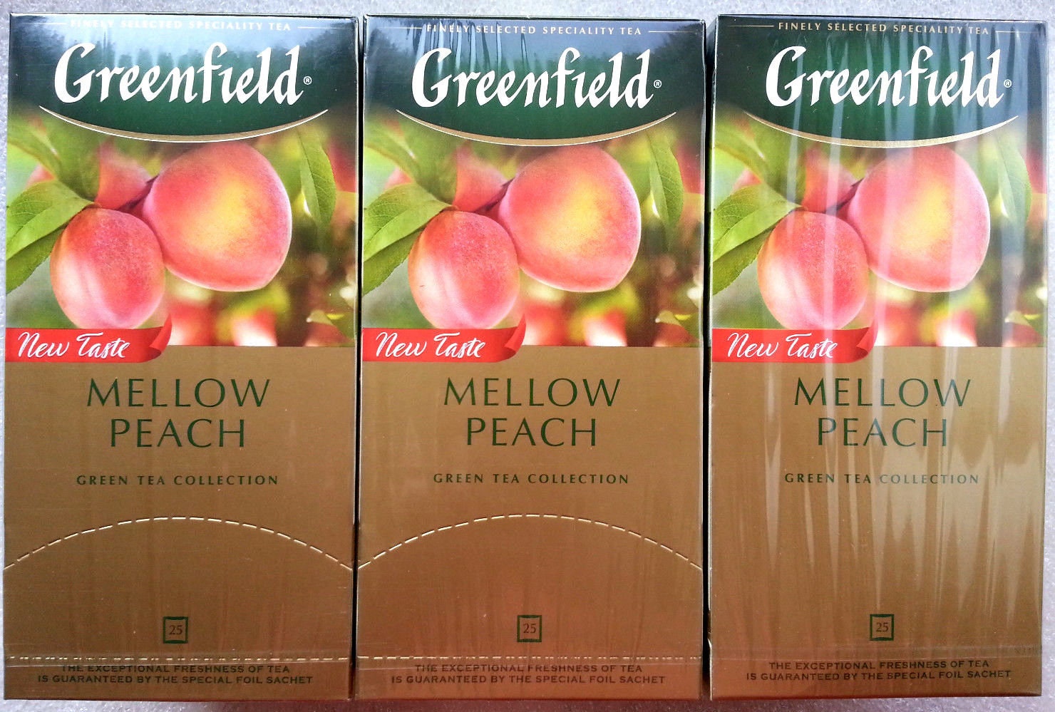Greenfield Té MELLOW PEACH 3 Pack 25 bolsas x 3 cajas | Etsy
