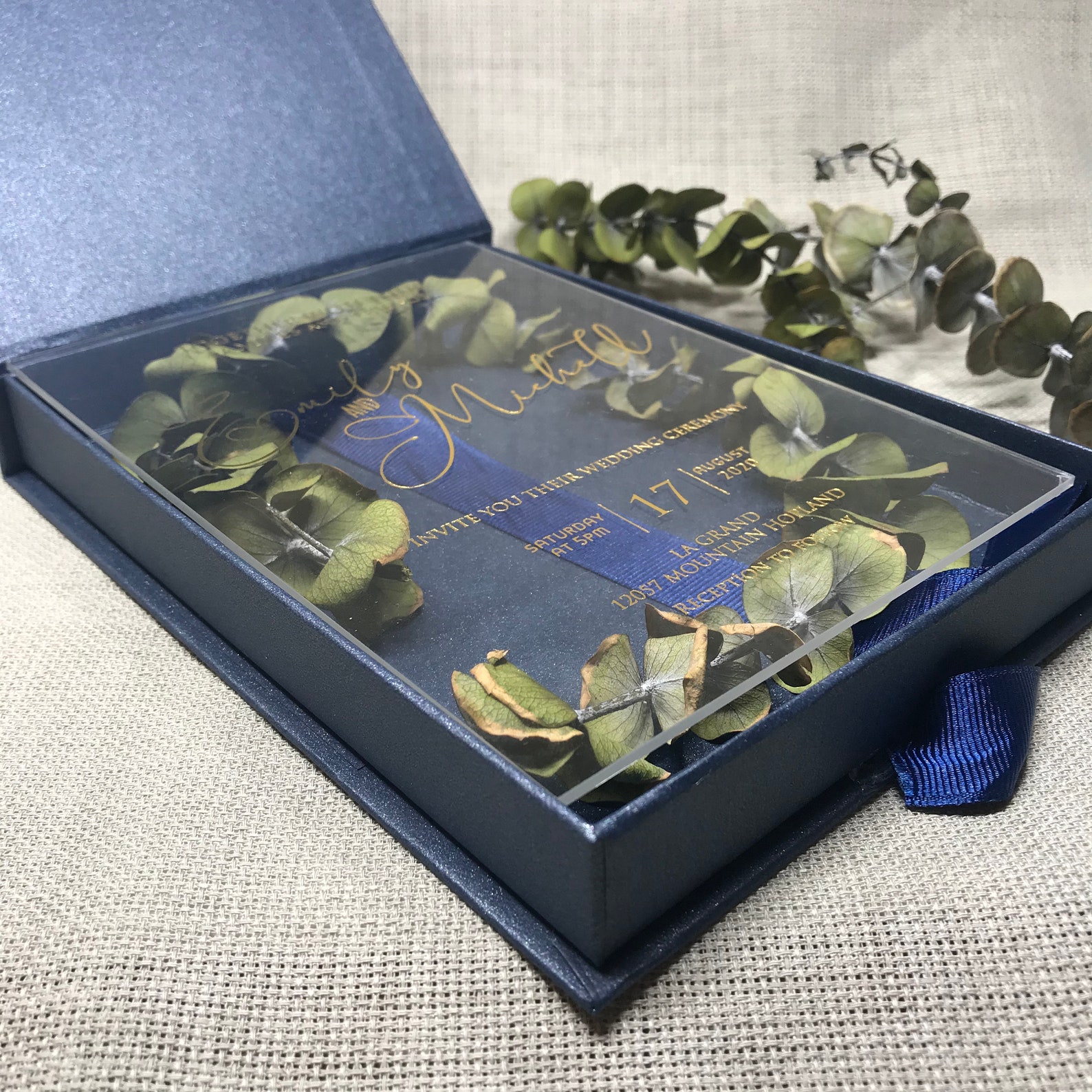 Luxury Wedding Invitation Acrylic Invitations Plexiglass - Etsy