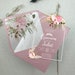 Arch Blush Pink Acrylic Wedding Invitation: Floral Metallic Envelope - Etsy
