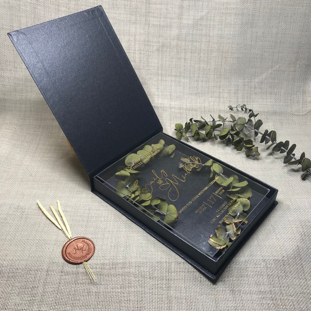 Luxury Wedding Invitation, Acrylic Invitations, Plexiglass Invitation ...