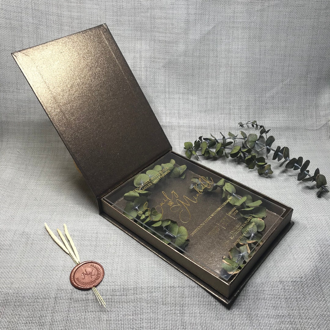 Luxury Wedding Invitation, Acrylic Invitations, Plexiglass Invitation ...