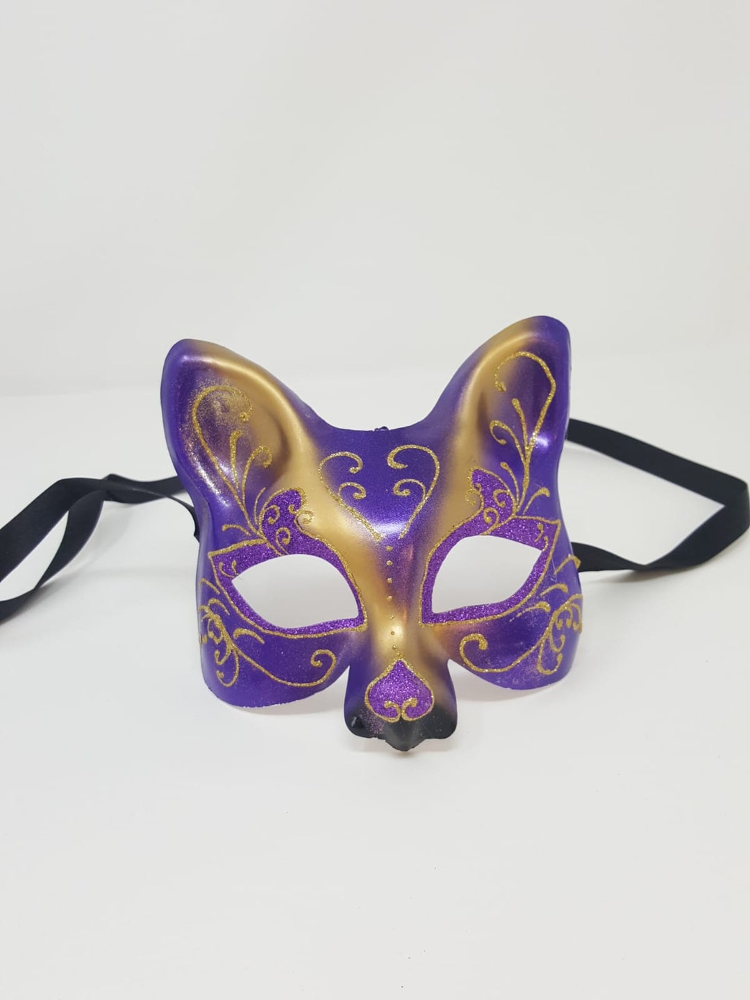 Venetian Gato Mask - Etsy