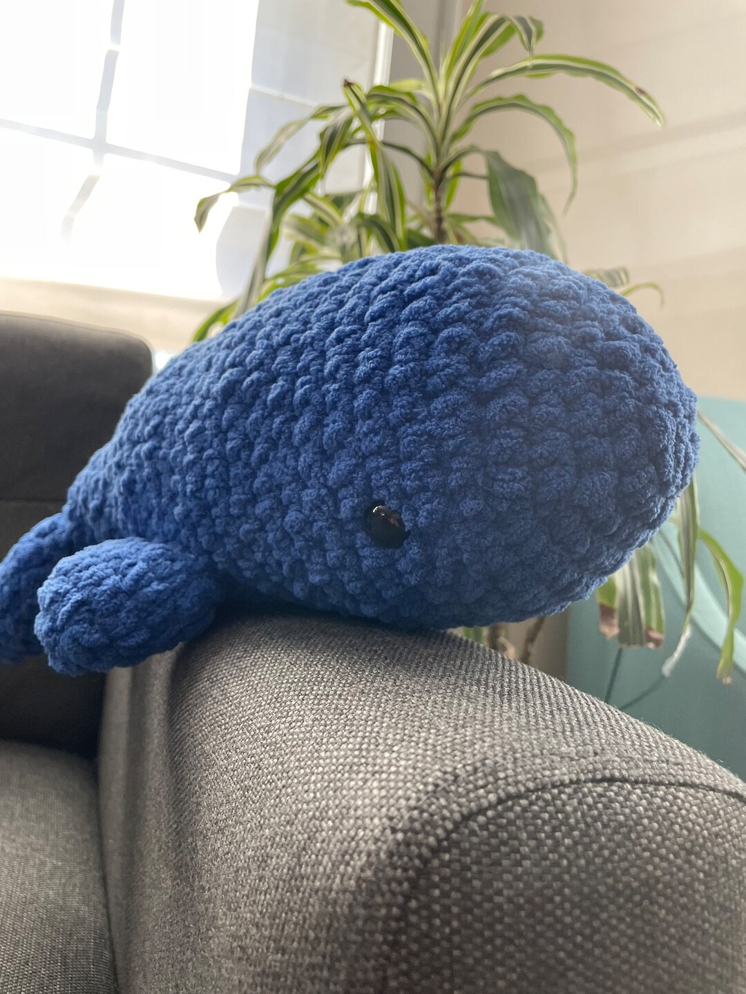 Large Whale Plush Stuffy - Royal Blue - Etsy