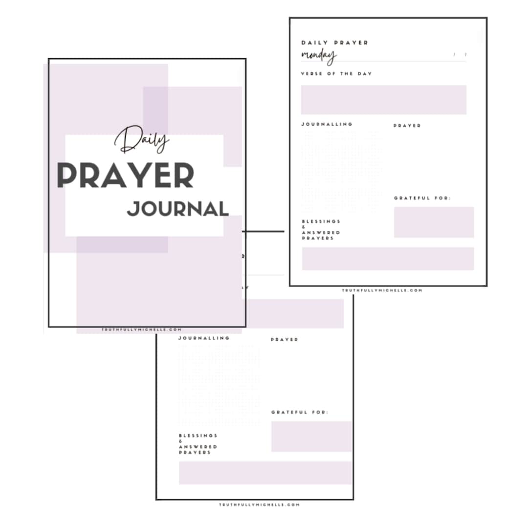 Prayer Journal Printables Template for Women - Etsy