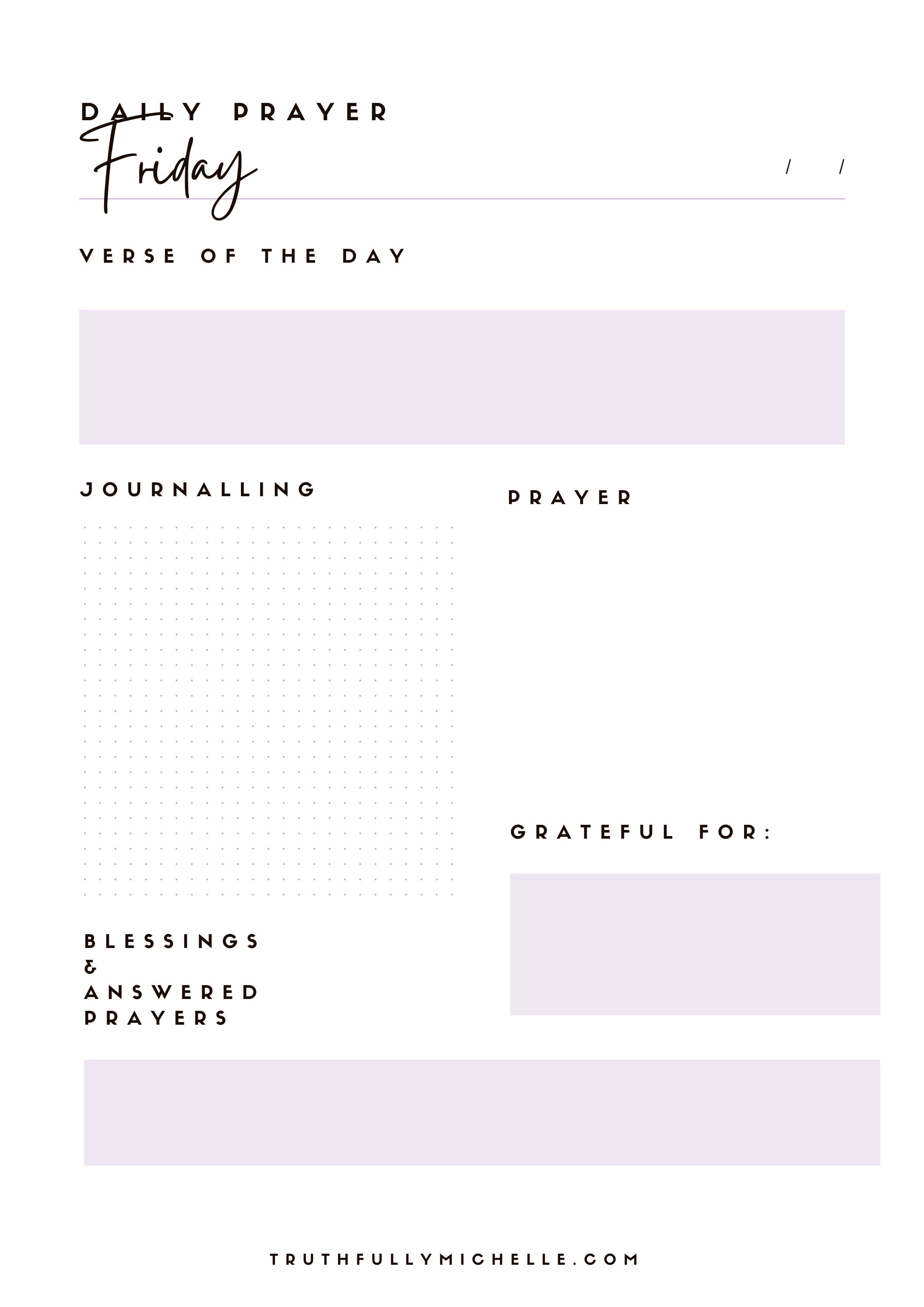 Prayer Journal Printables Template for Women - Etsy