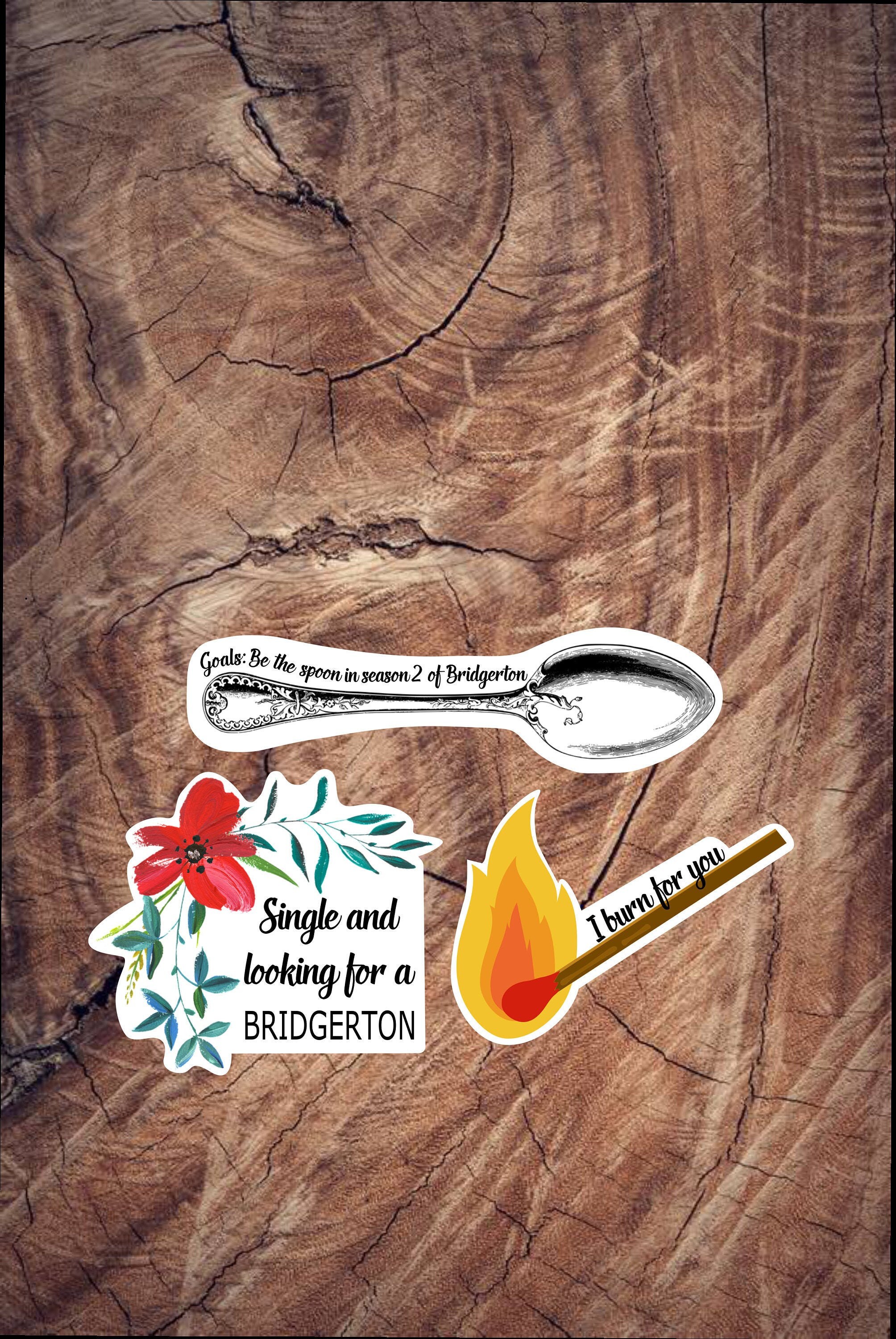 Bridgerton Spoon Sticker Burn for You Bridgerton Stickers TV | Etsy