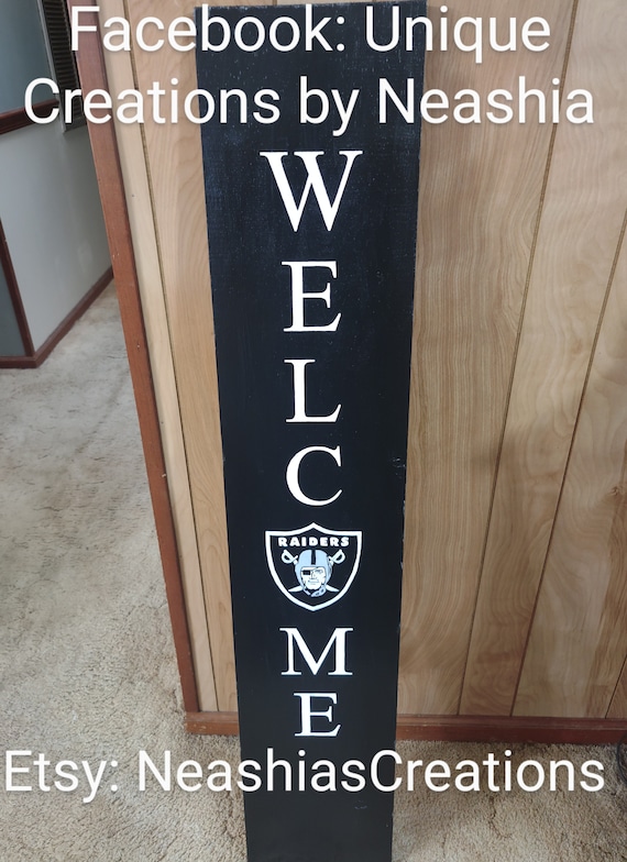 Oakland Raiders Welcome Sign - Etsy