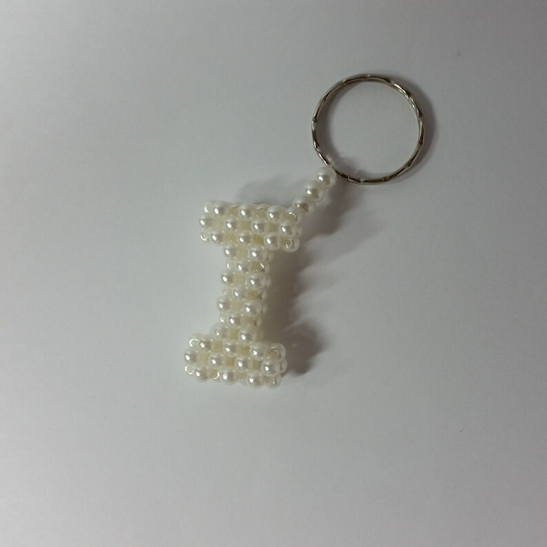 Beaded Woven Alphabet Keychain (A-F, H-J, L) - Etsy