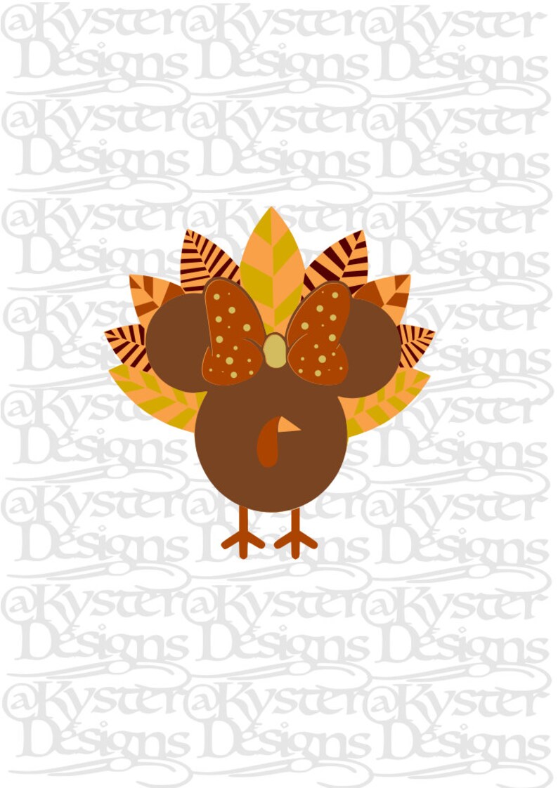 Mini Mouse Turkey Svg - Etsy