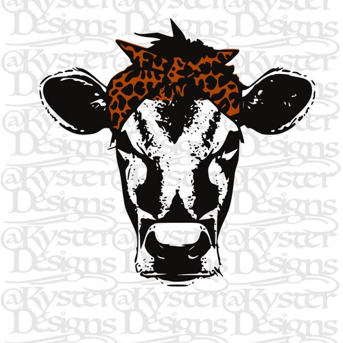 Heifer Cow USA American Flag Bandana PNG Patriotic - Etsy