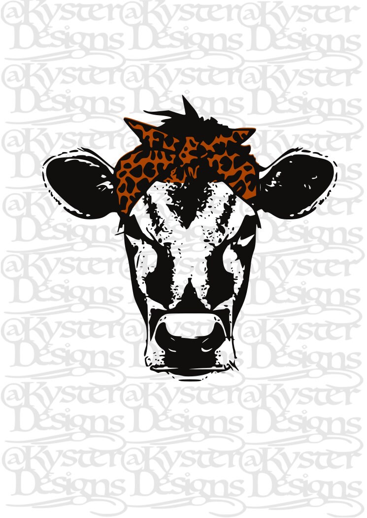 Cow Bandana Svg - Etsy