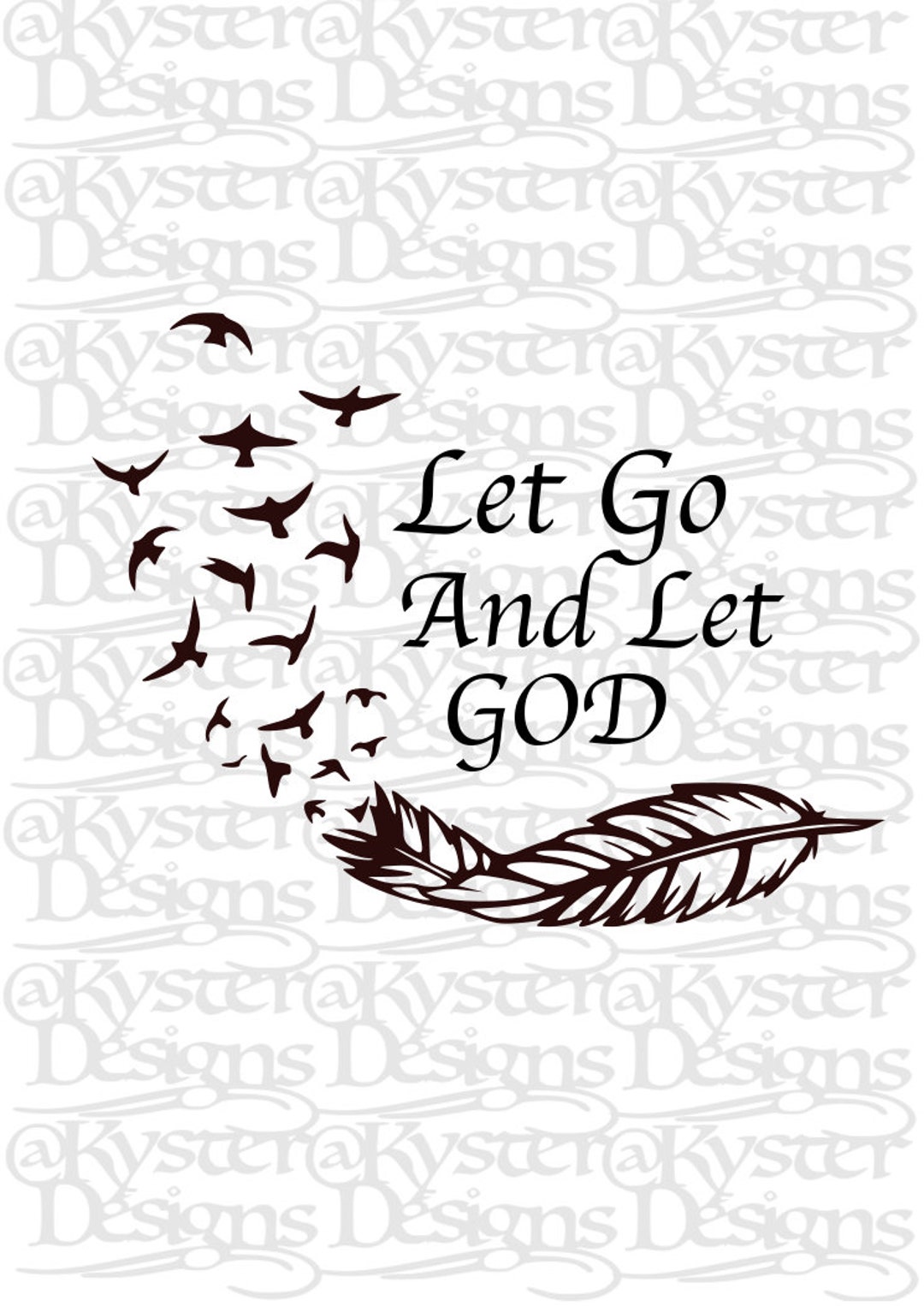 Let Go and Let God Svg - Etsy