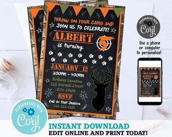 Hunting invitation | Etsy